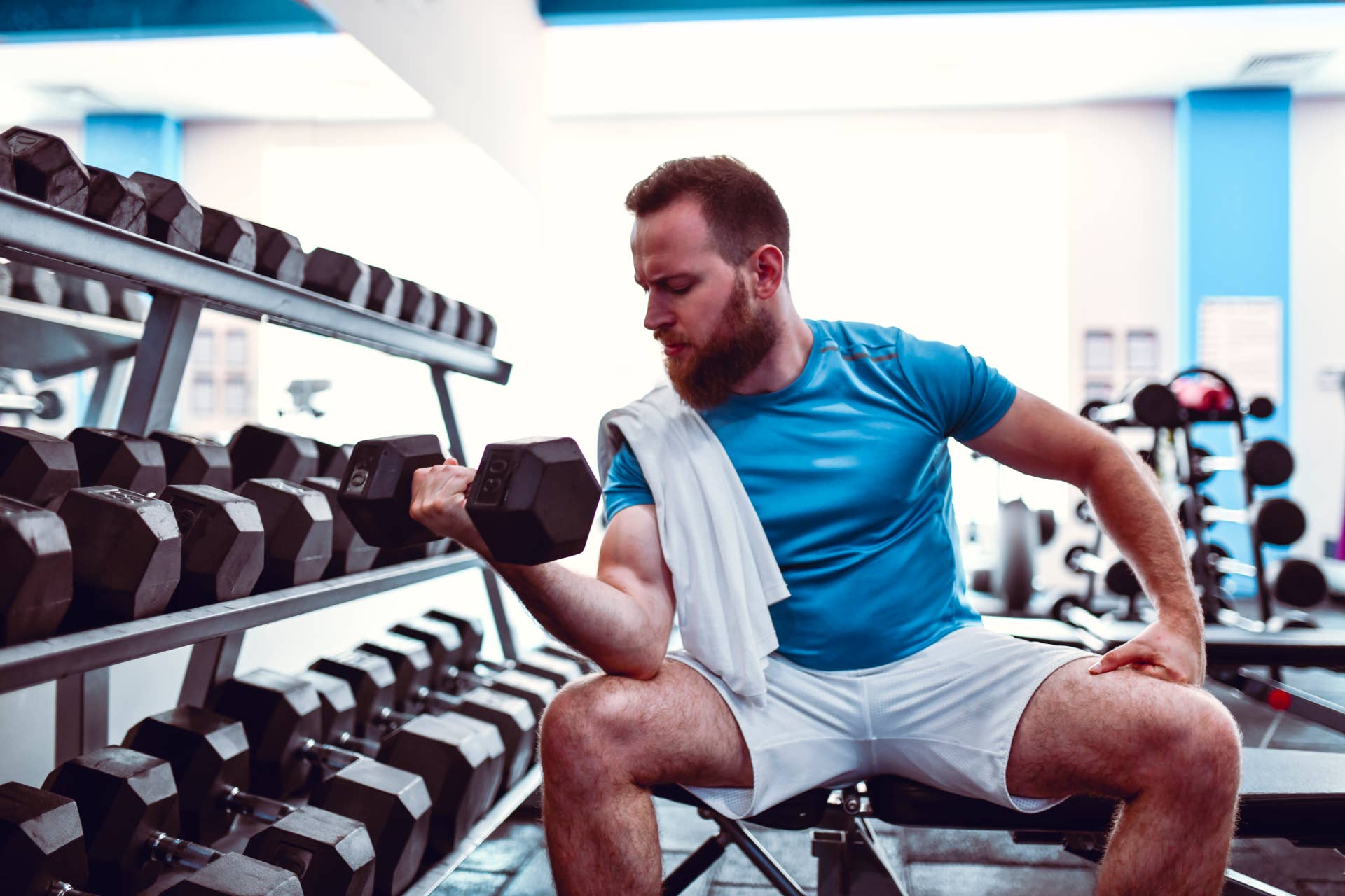 20-Minute One-Dumbbell Arm Workout for Building Muscle - Men's Fitness