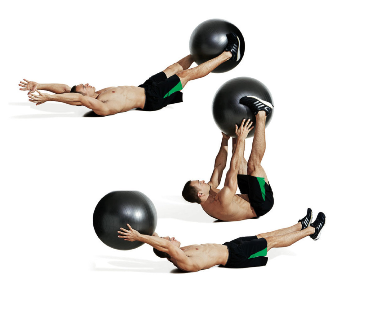 Swiss ball ab exercises store
