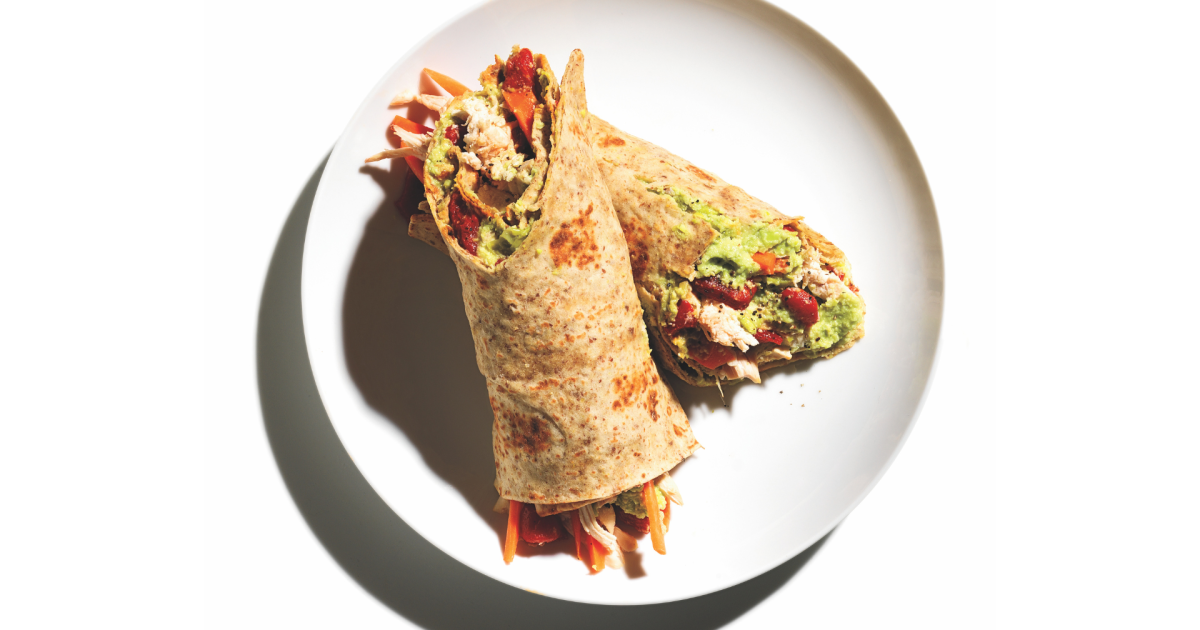 High-Protein Edamame Chicken Wrap Recipe - Men's Fitness