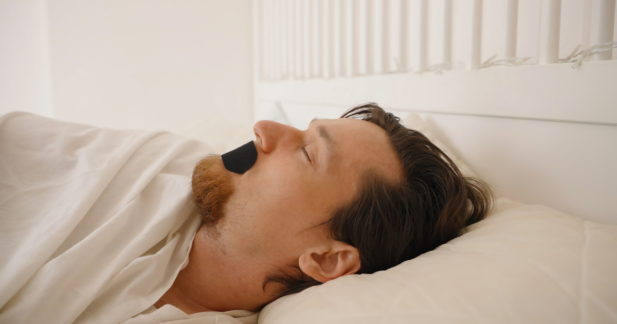 Mouth Taping Sleep Risks, Doctors Warn - Men's Fitness