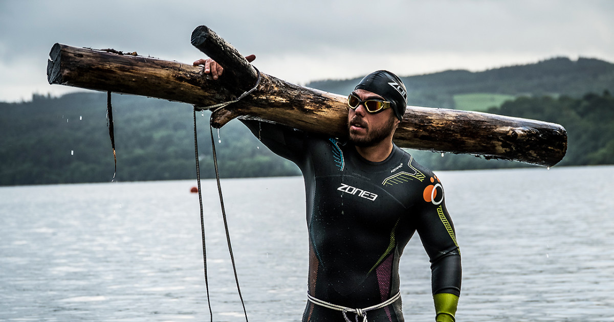 Photos: Ross Edgley Swims 100km Strapped to 100-lb Log - Men's Fitness