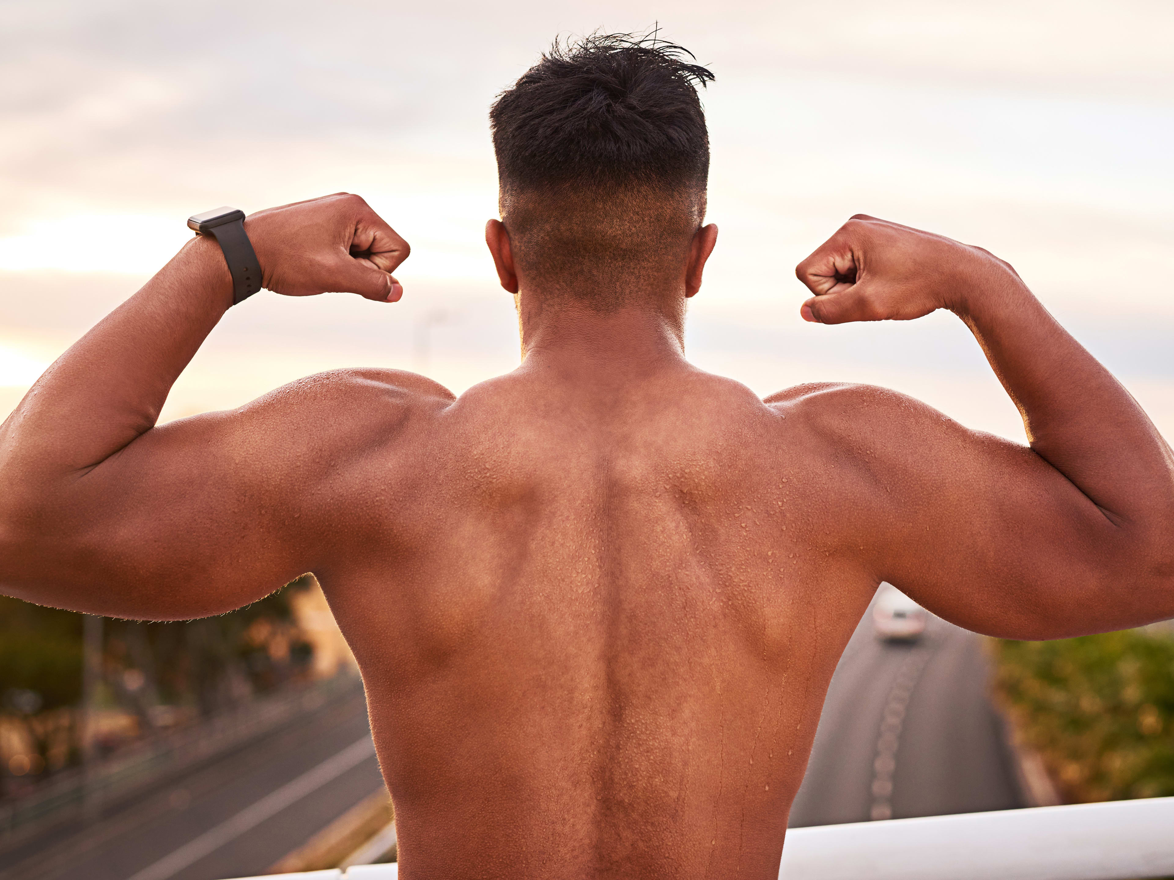 back shoulder workout men
