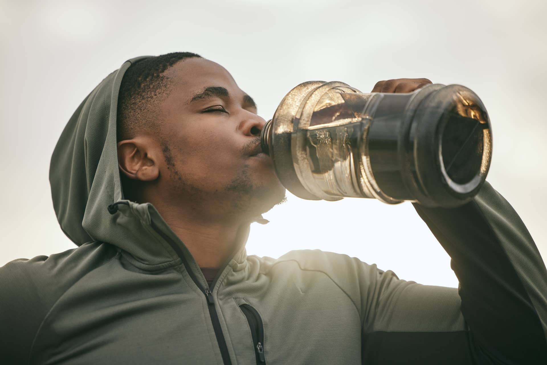 Men Exercises Hydration